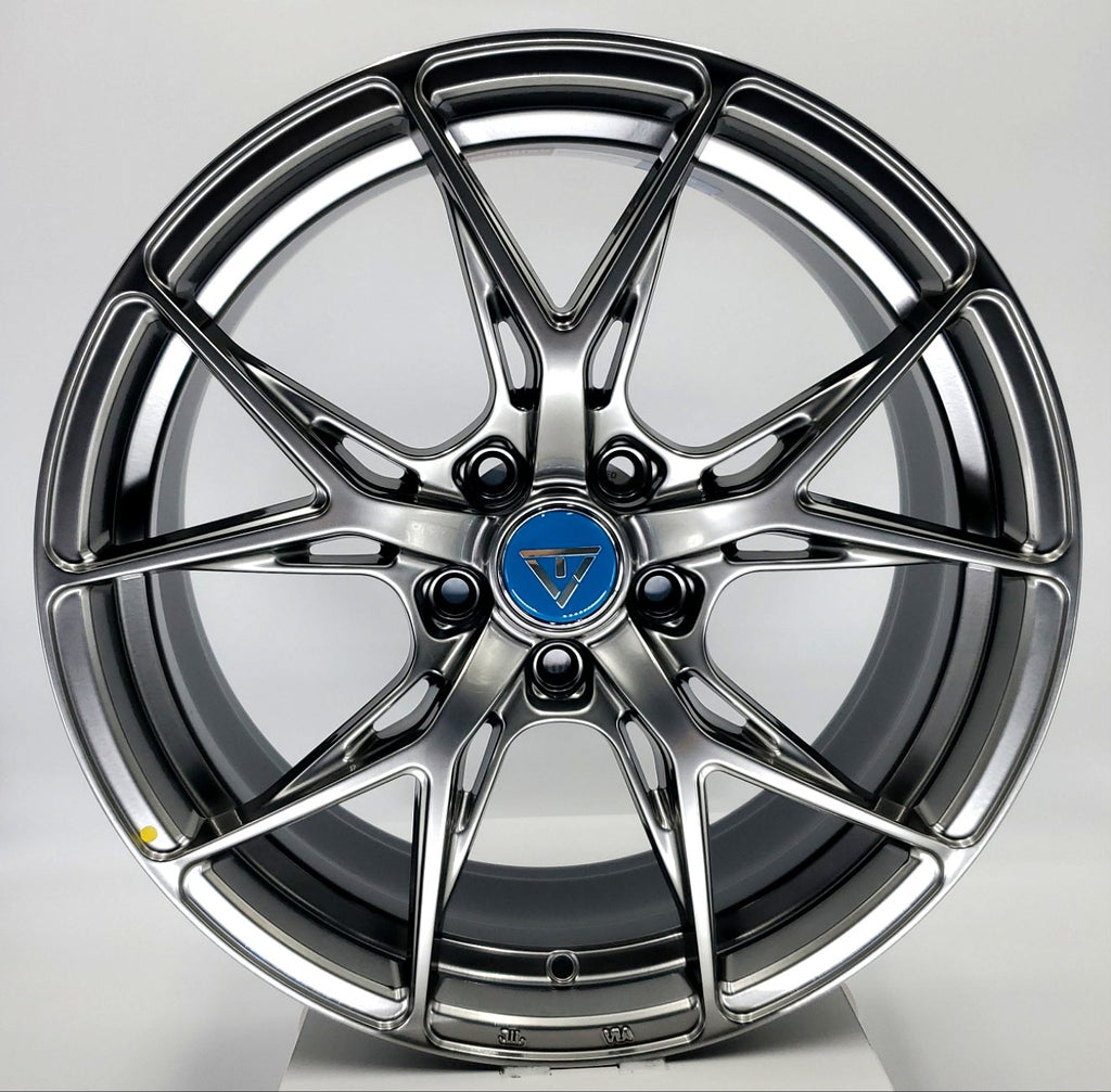 VLF WHEELS - VLF28 FlowForm Hyper Black 17x7.5 – VID Wheels