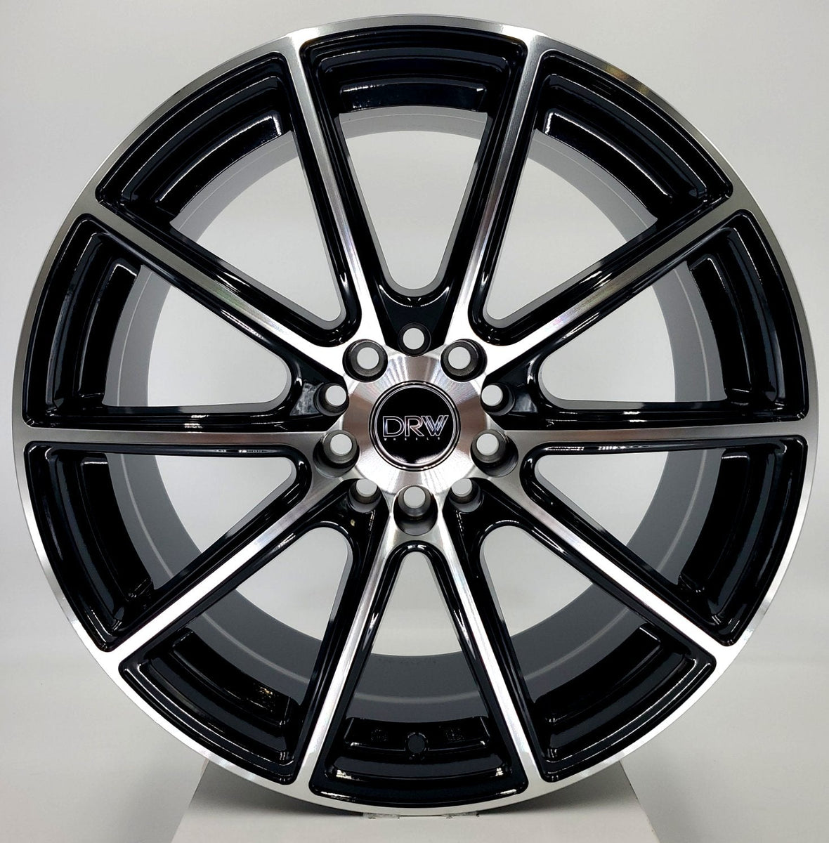 DRW Wheels - D16 Gloss Black Machined Face 18x8 – VID Wheels