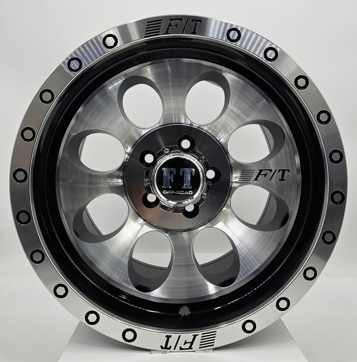Full Throttle - FT5096 Gloss Black Machined Face 16x10 – VID Wheels