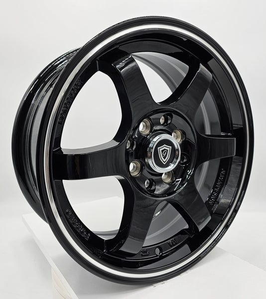 G-Line Luxury Wheels - G6011 Gloss Black Machined Tip 15x6.5 – VID Wheels