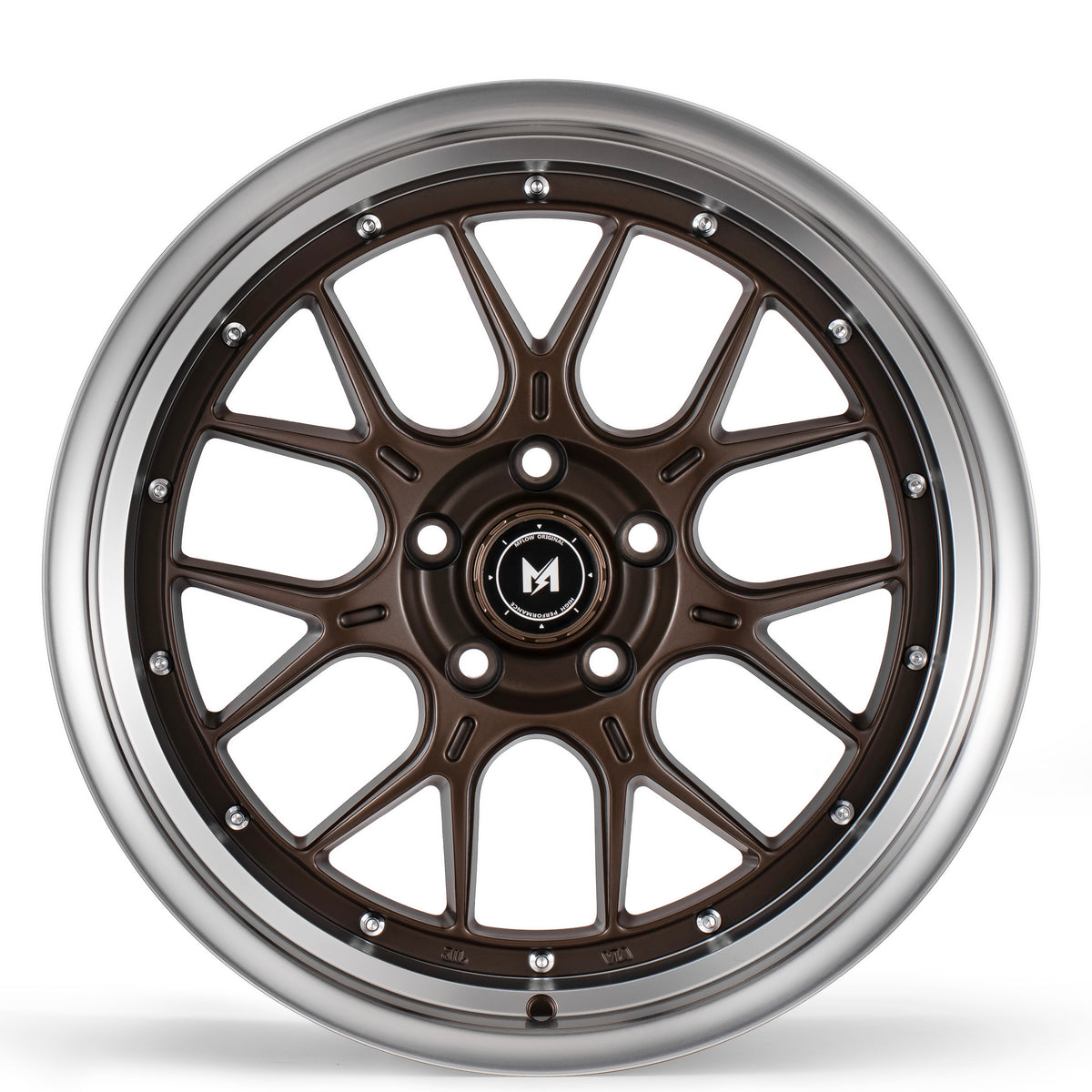 MFlow Racing Wheels - MFL2 FlowForm Matte Bronze Machined Lip 18x8.5 ...
