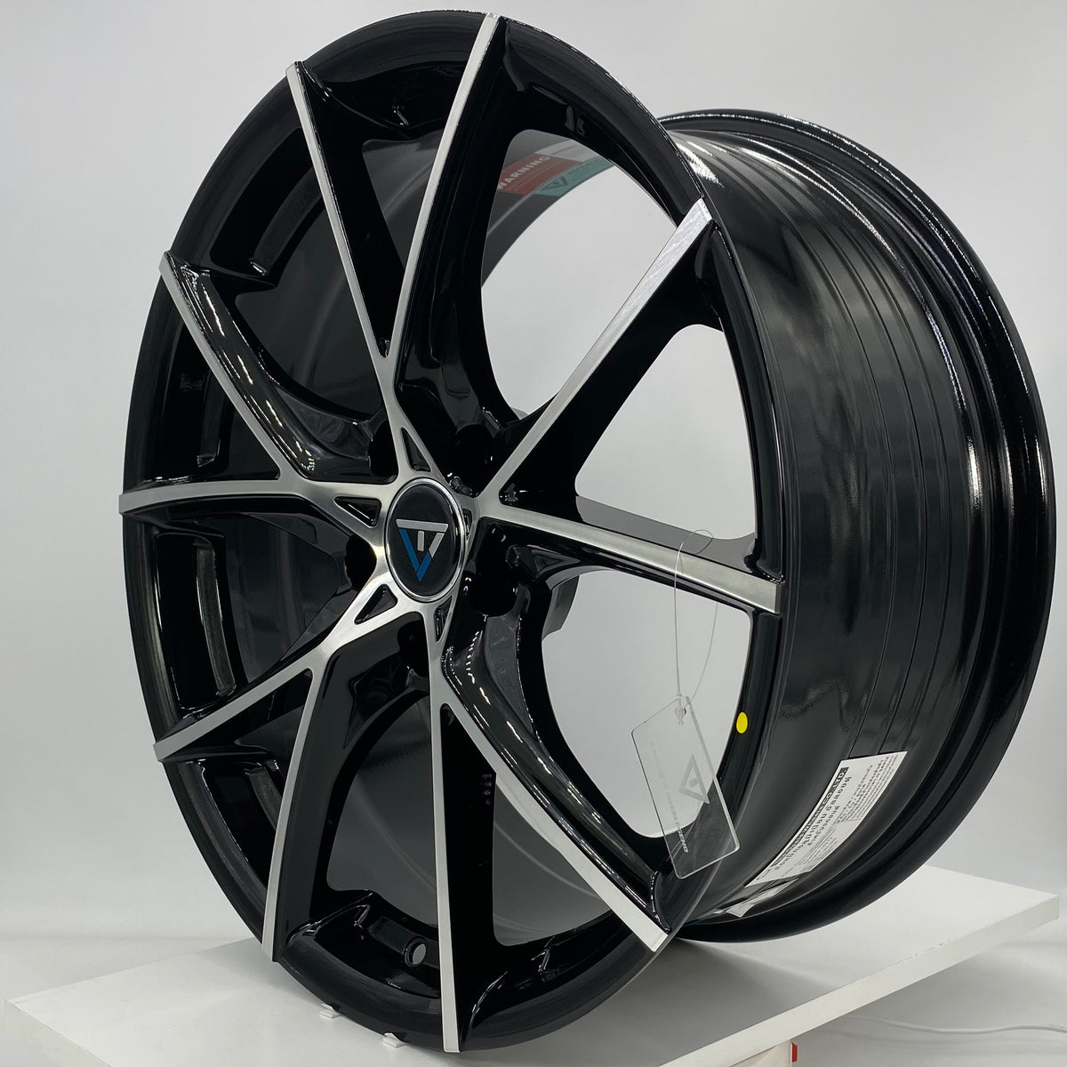 VLF Wheels - VLF52 FlowForm Black Machine Face 18x8.0 – VID Wheels