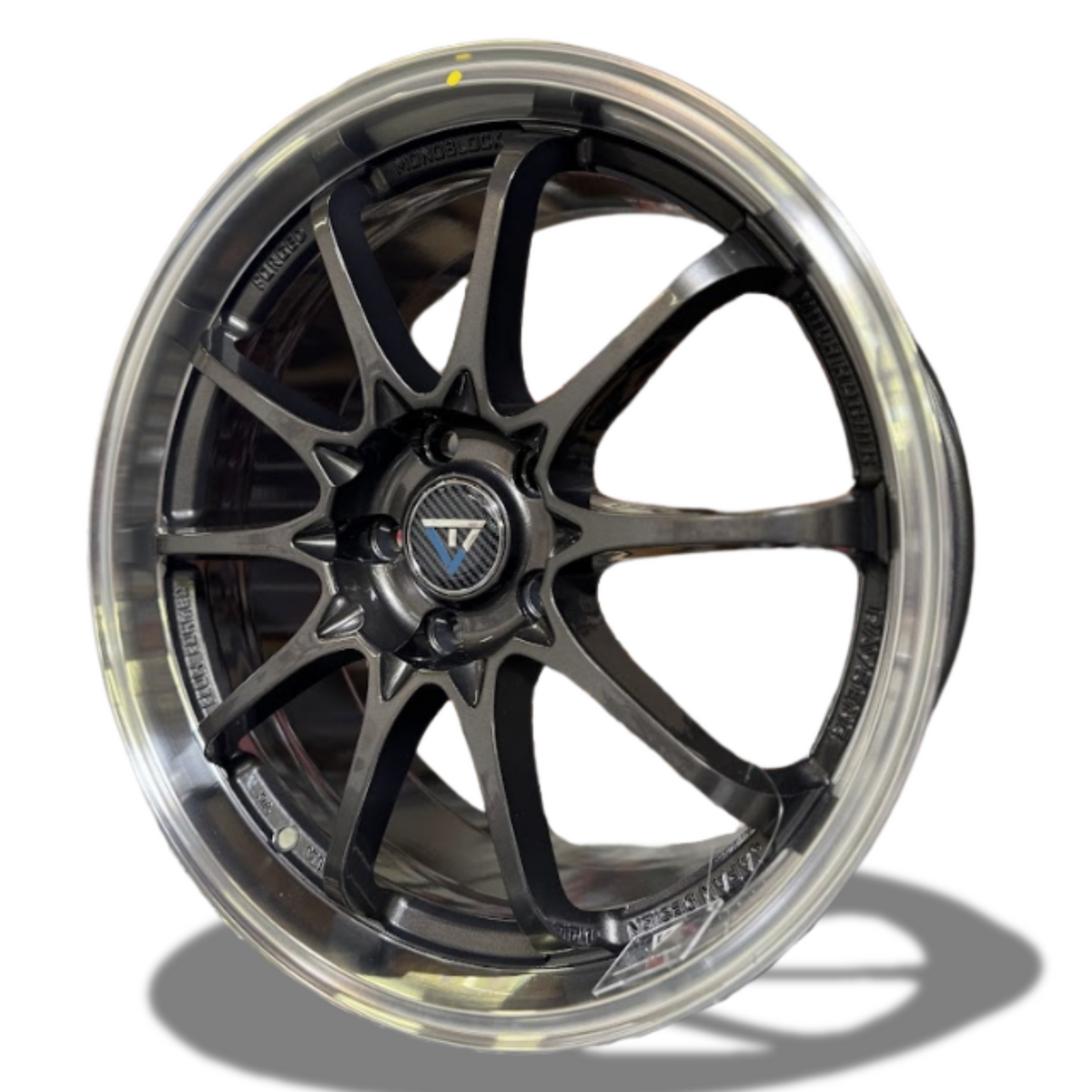 VLF Wheels - VLF09 FlowForm Gunmetal Machined Lip 18x8 – VID Wheels