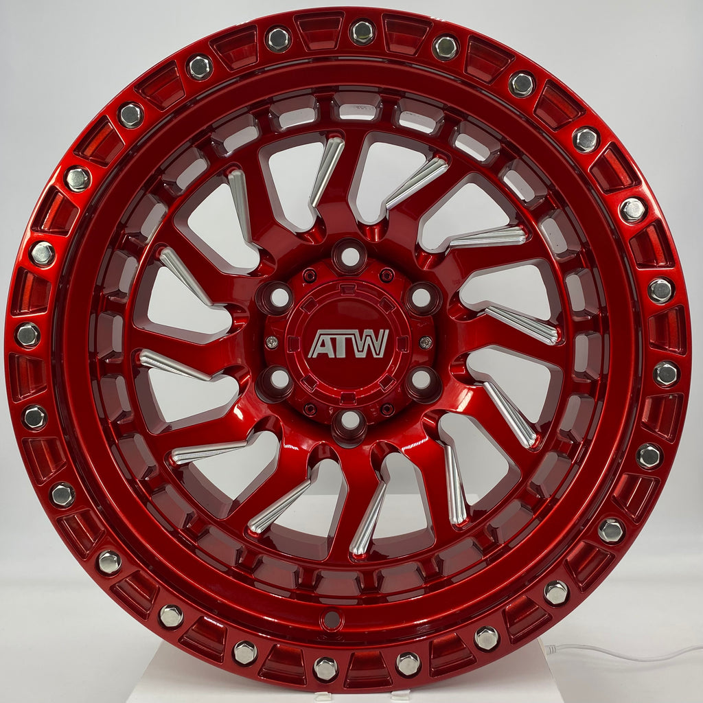 ATW Wheels - CULEBRA Candy Red Milled 20x10 – VID Wheels