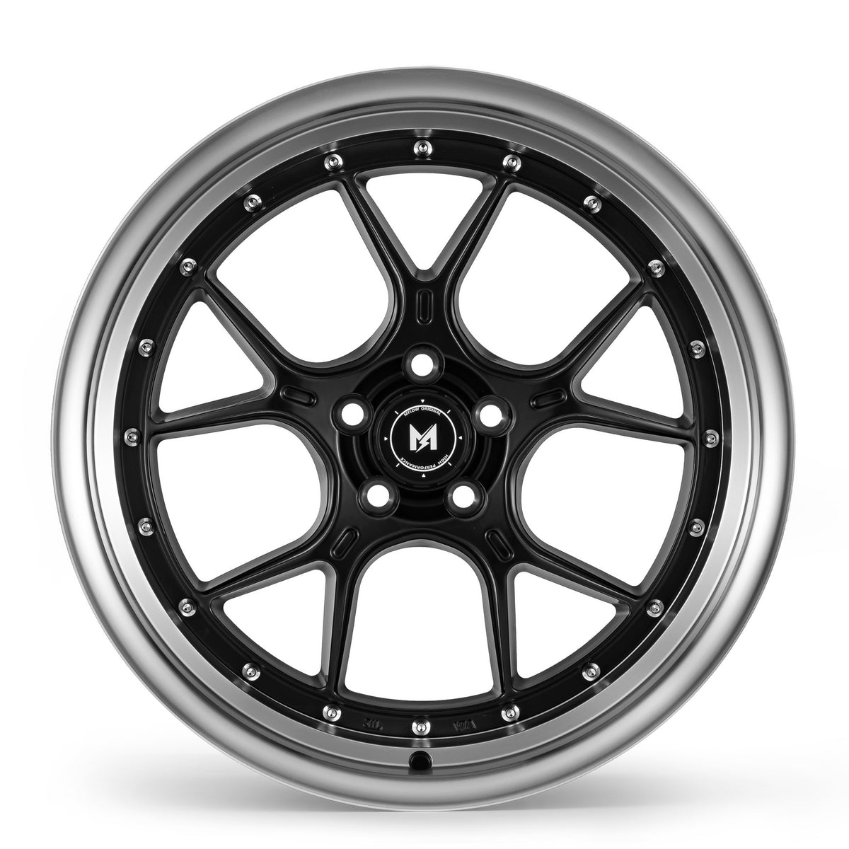 MFlow Racing Wheels - MFL1 FlowForm Matte Black Machined Lip 20x8.5 ...