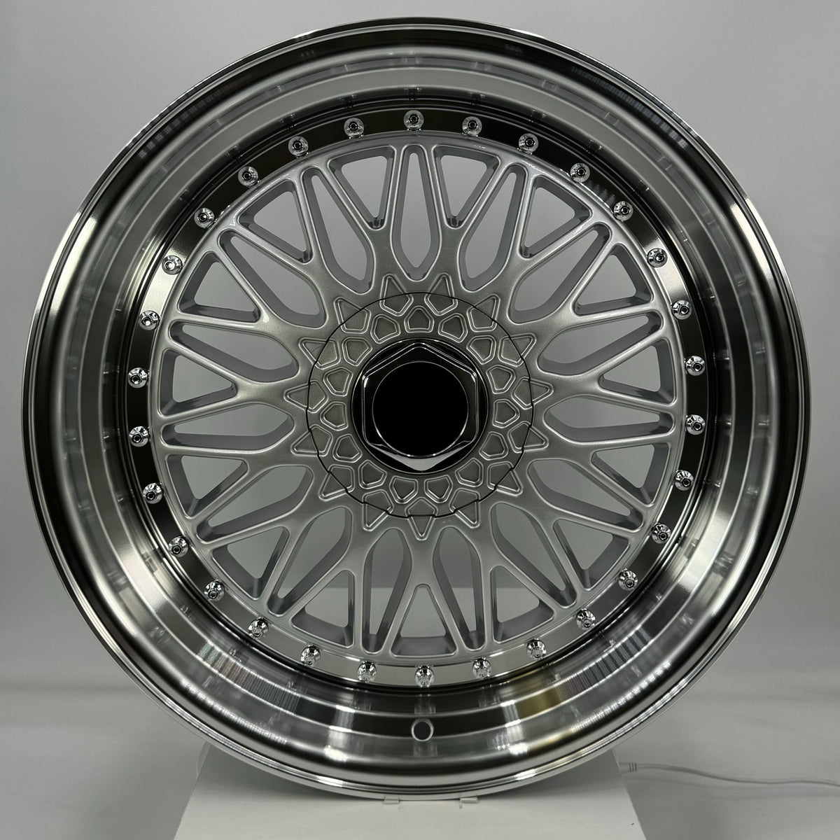 OS Wheels - 1351 Flow Formed Hyper Black Machined Lip 20x8.5 – VID Wheels