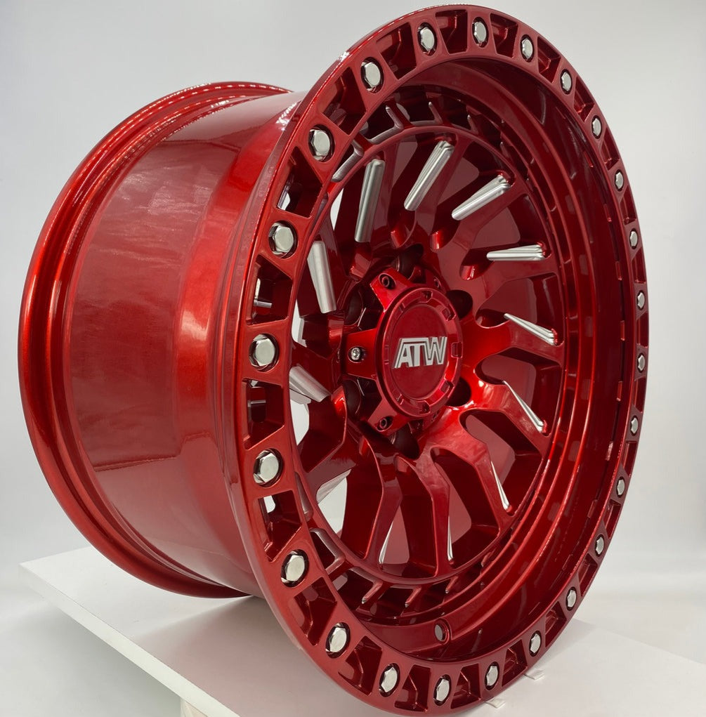ATW Wheels - CULEBRA Candy Red Milled 20x10 – VID Wheels