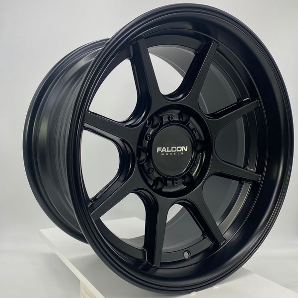 Falcon Wheels - T8 Matte Black 17x9 – VID Wheels