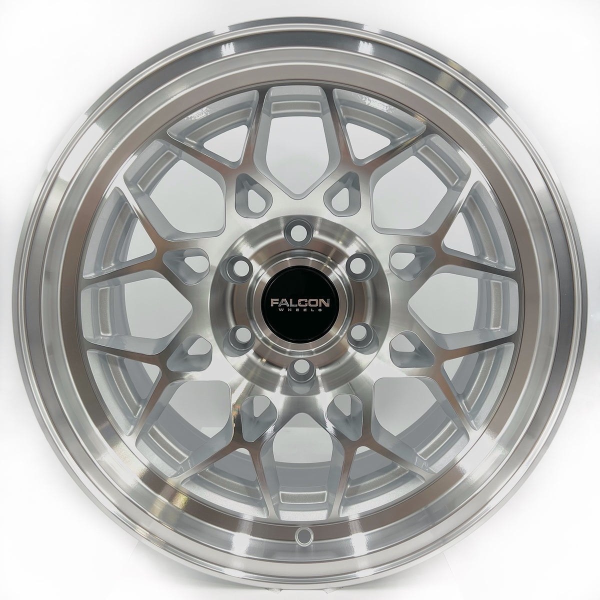 Falcon Wheels - TX3 Silver Machined Face 17x9 – VID Wheels
