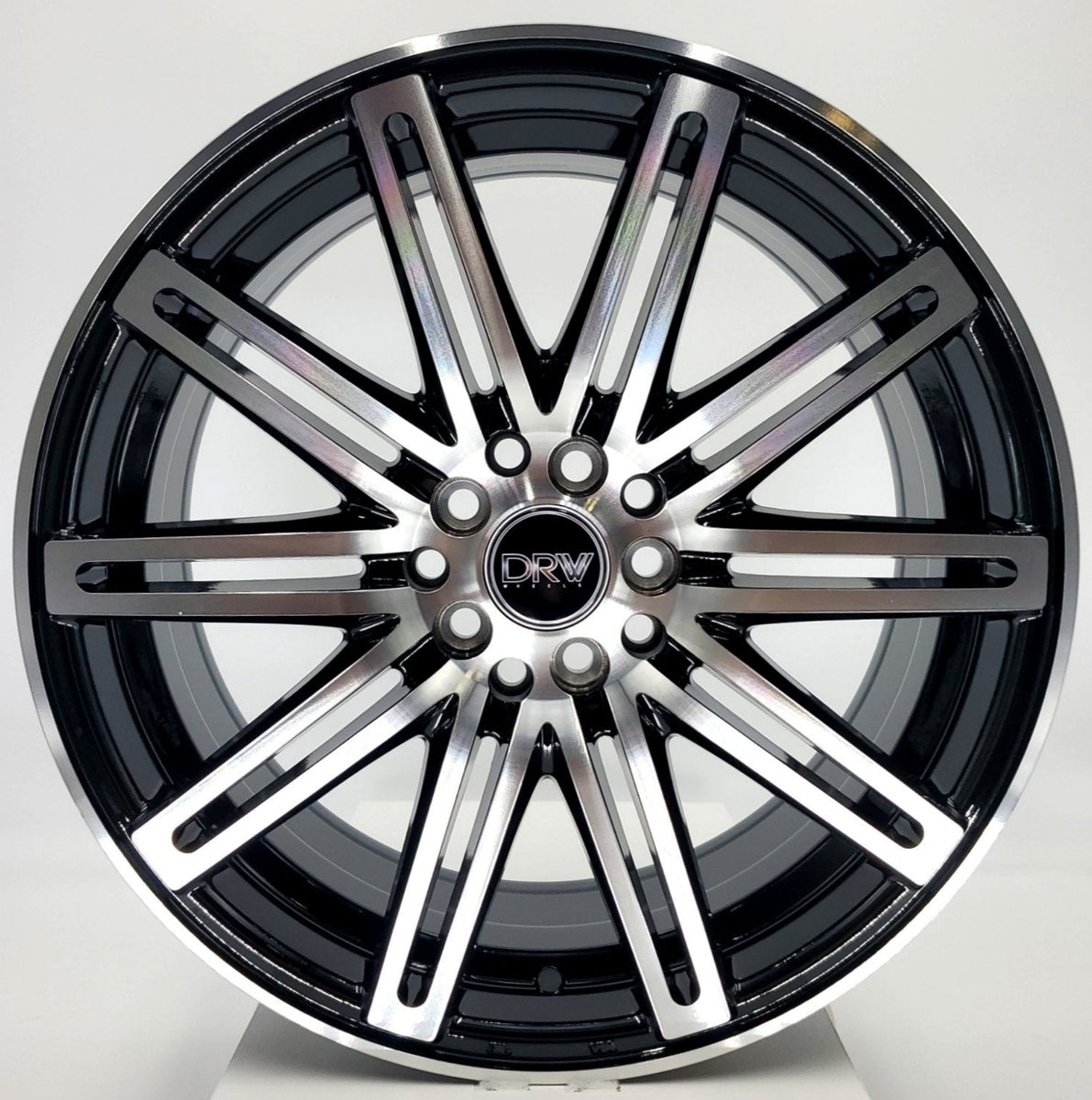 DRW Wheels - D13 Gloss Black Machined Face 18x8 – VID Wheels