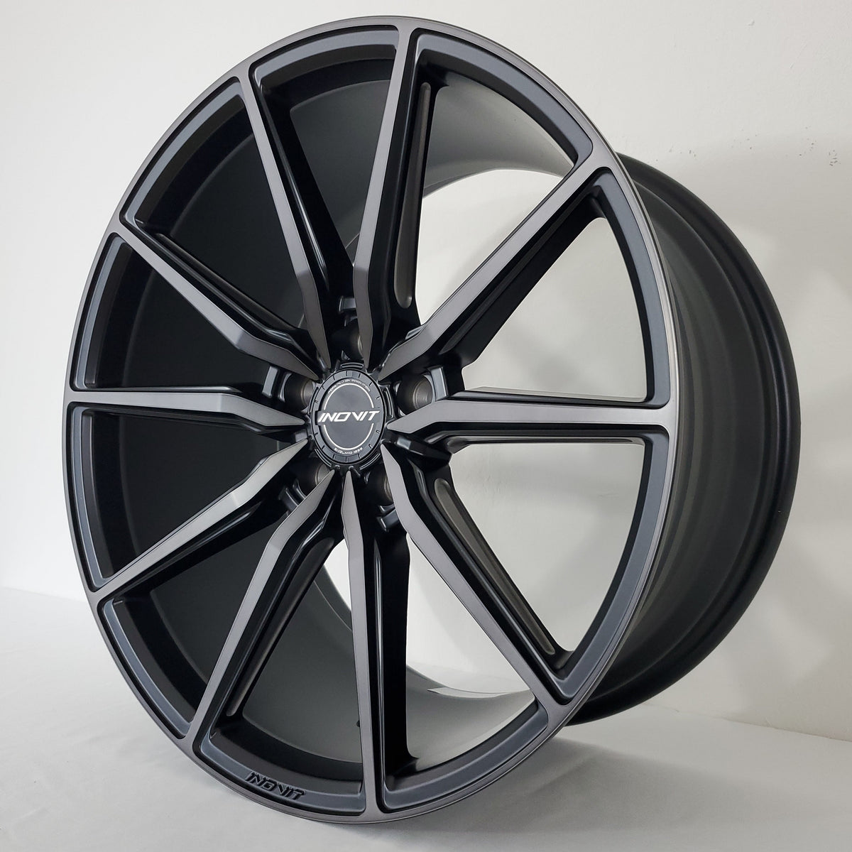 Inovit Wheels - Frixion5 Black Machined Face Dark Tint 19x8.5 – VID Wheels