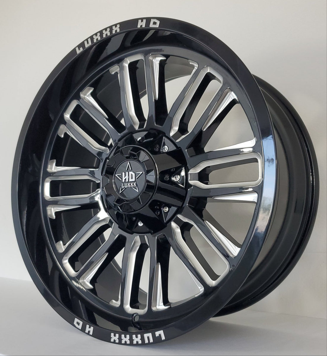 Luxxx Wheels - HD26 Gloss Black Milled 22x10 – VID Wheels