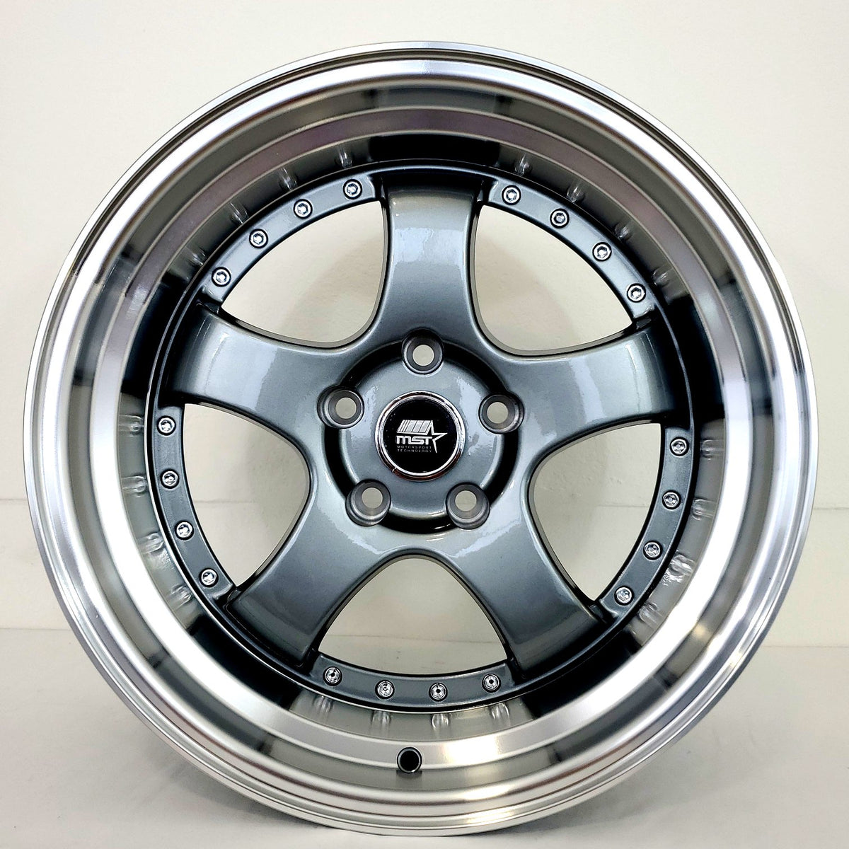 MST Wheels - MT07 Gunmetal Machined Lip 17x9 – VID Wheels