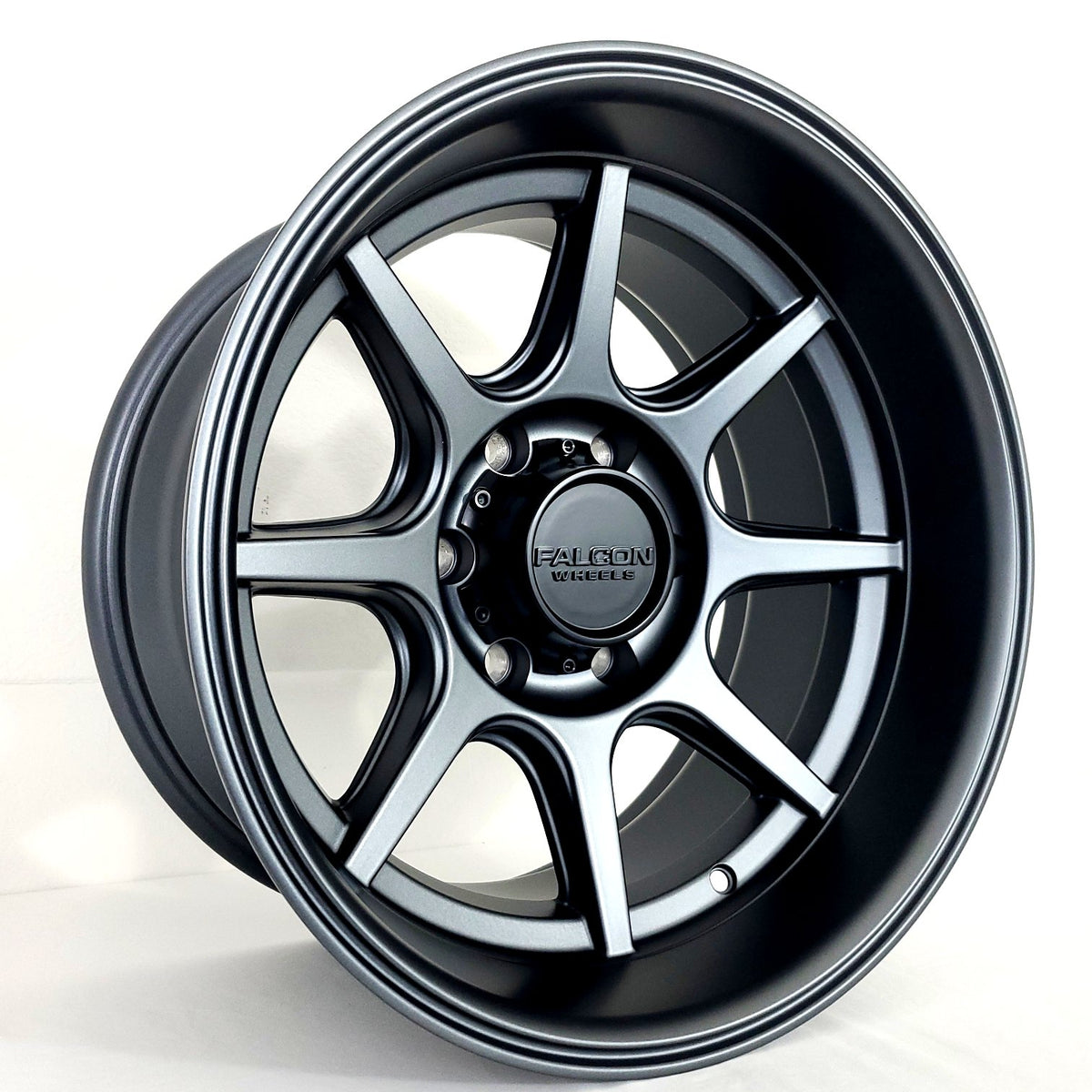 Falcon T8 "Seeker" Matte Gunmetal 17x9 – VID Wheels