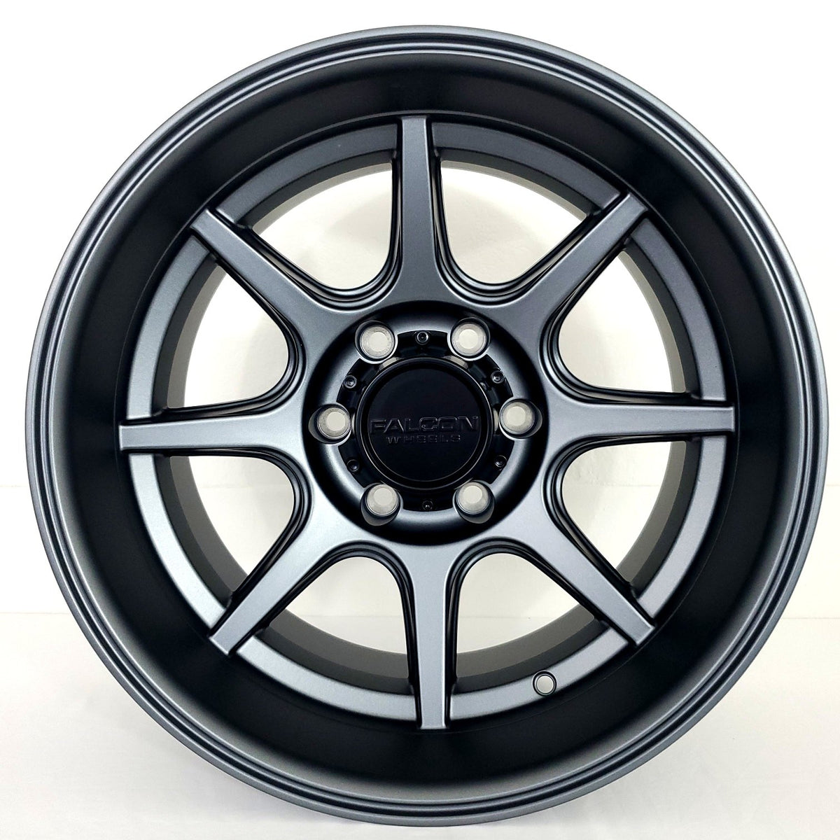Falcon T8 "Seeker" Matte Gunmetal 17x9 – VID Wheels