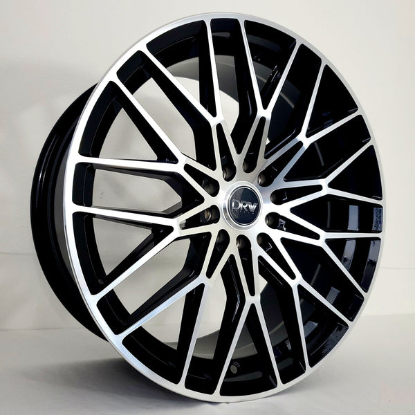 DRW Wheels - D21 Gloss Black Machined Face 18x8 – VID Wheels