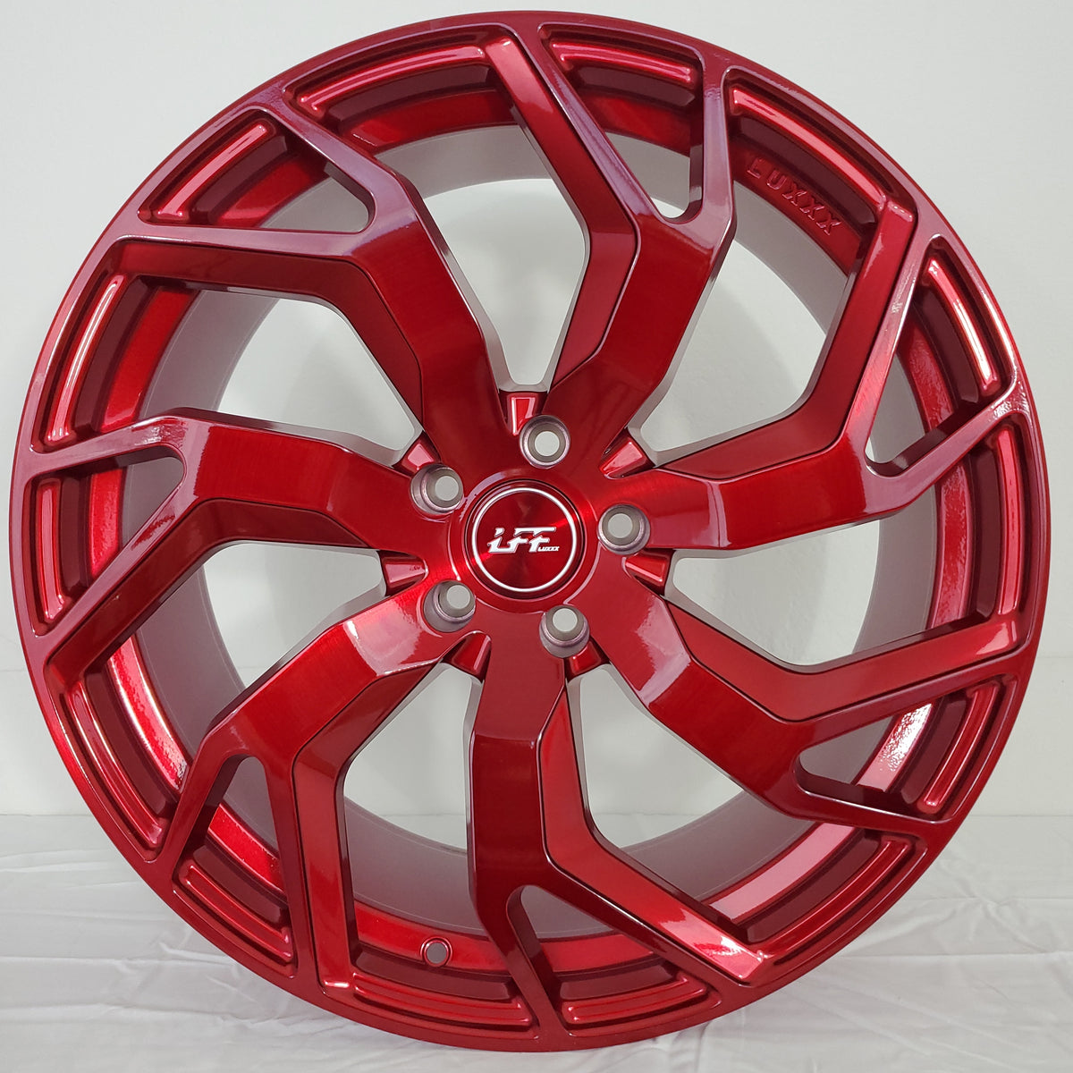 Luxxx Wheels - LFF04 Brushed Roja Red 20x9 – VID Wheels