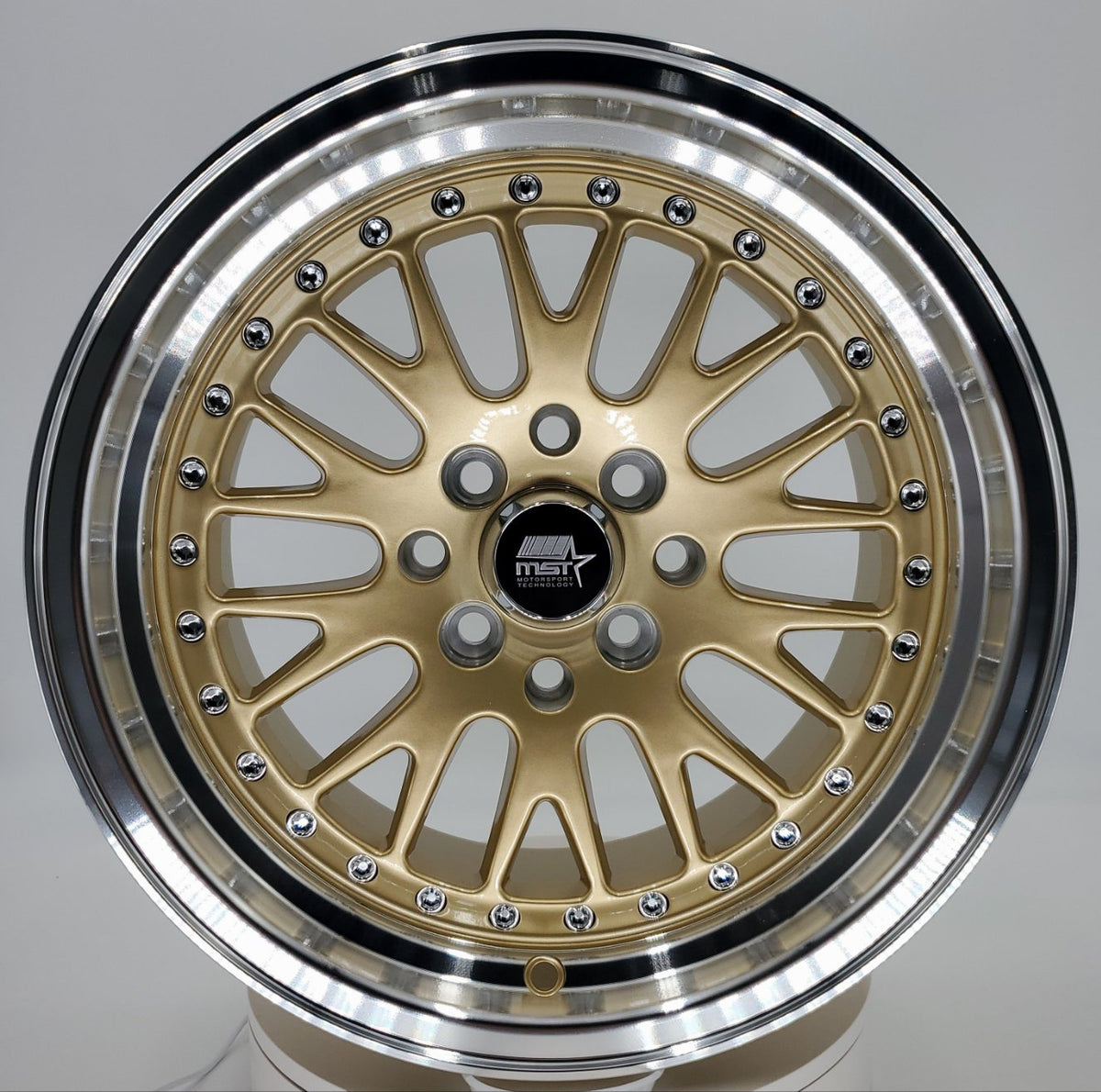 MST Wheels - MT10 Gold Machined Lip 15x8 – VID Wheels