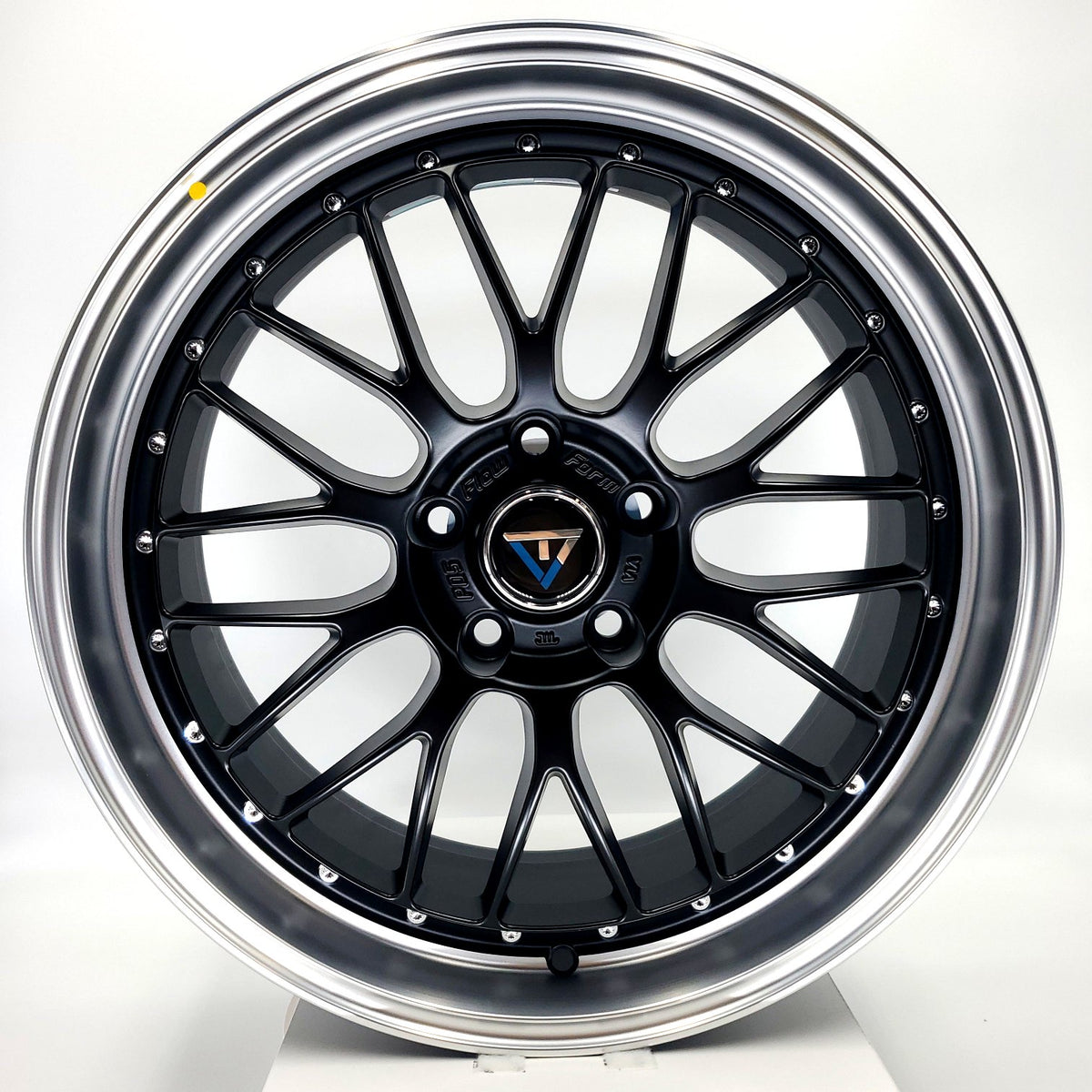VLF Wheels - VLFP05 FlowForm Satin Black Machined Lip 18x8.5 – VID Wheels