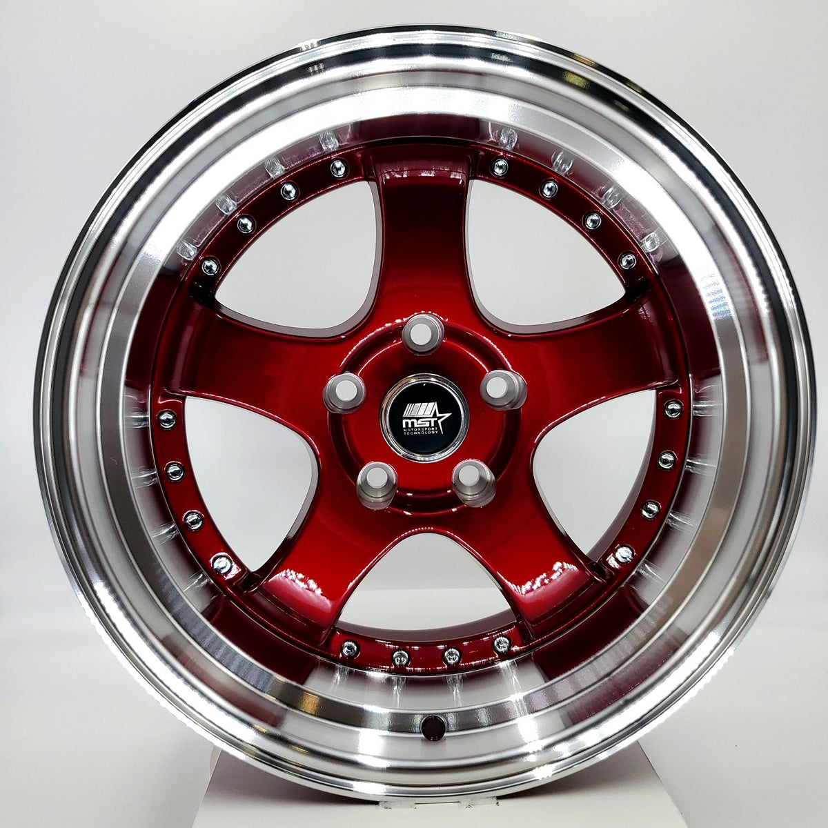 MST Wheels - MT07 Candy Red Machined Lip 17x9 – VID Wheels