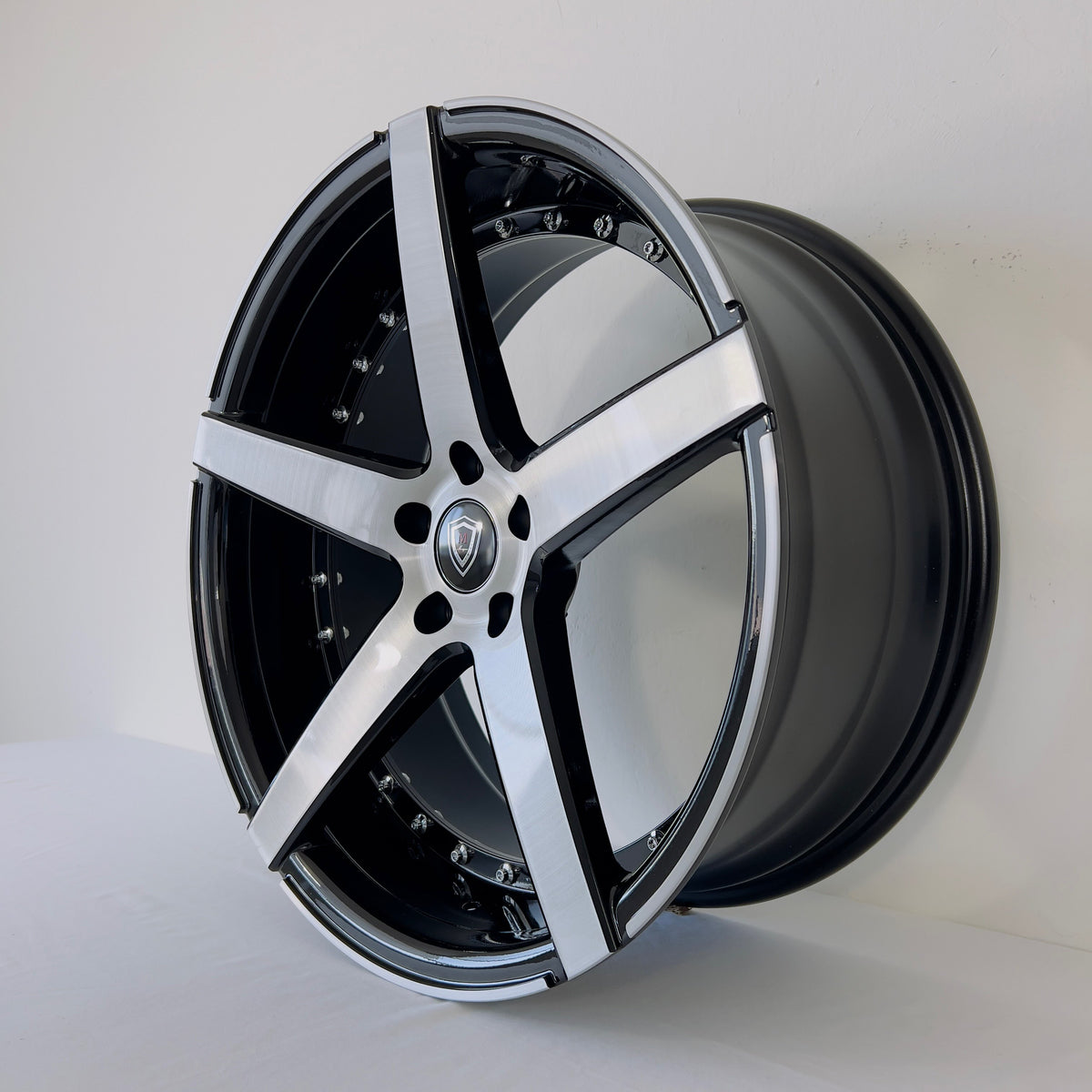 Marquee Luxury Wheels - M3226 Black Brushed Face 20x9 – VID Wheels