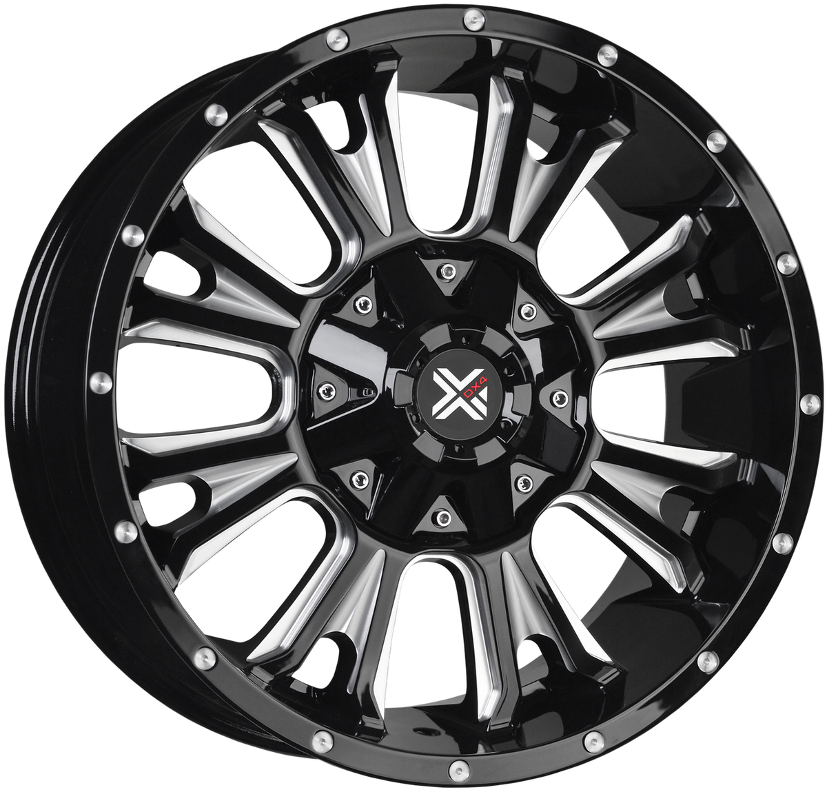 DX4 Wheels - Renegade Gloss Black Milled 20x9 – VID Wheels